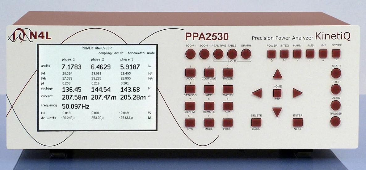 Precision Power Analyzer 1-3/4-6 Phases DC..2MHz N4L PPA2500 | N4L ...