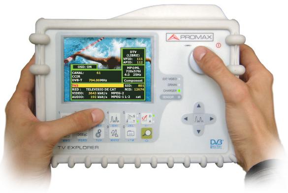 TV Analyzer for Analogue, Digital, Terrestrial, Cable, Satellite Promax ...