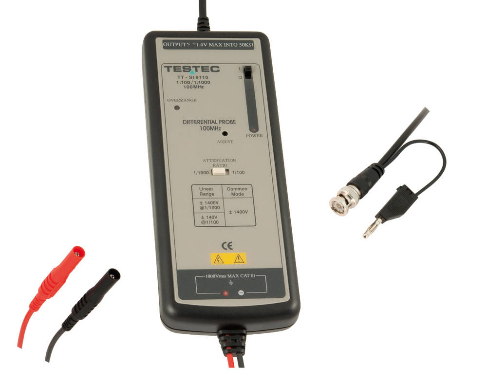 High Voltage Active Differential Probe for Oscilloscopes 70MHz Testec ...