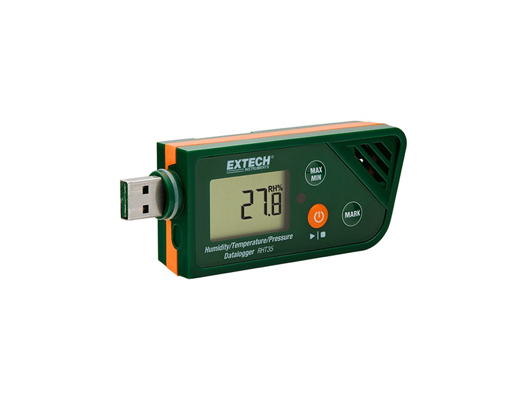 Extech RHT35 USB Humidity/Temperature/Barometric Pressure Datalogger ...
